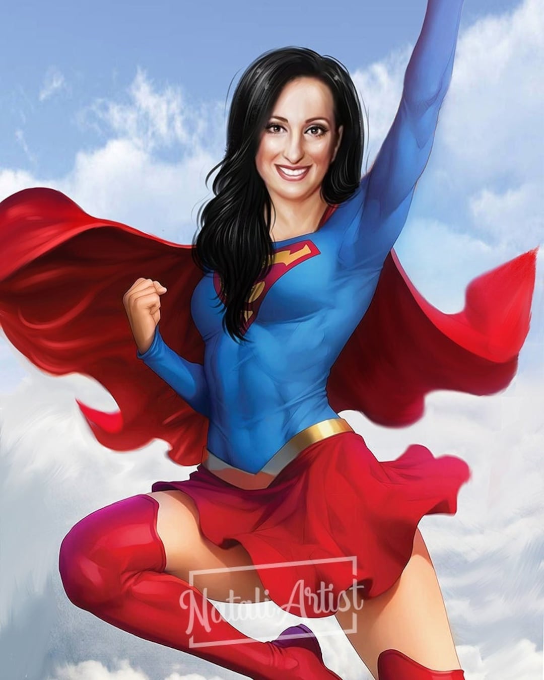 Custom Superhero Portrait From Photo, Personalized Caricature - Etsy