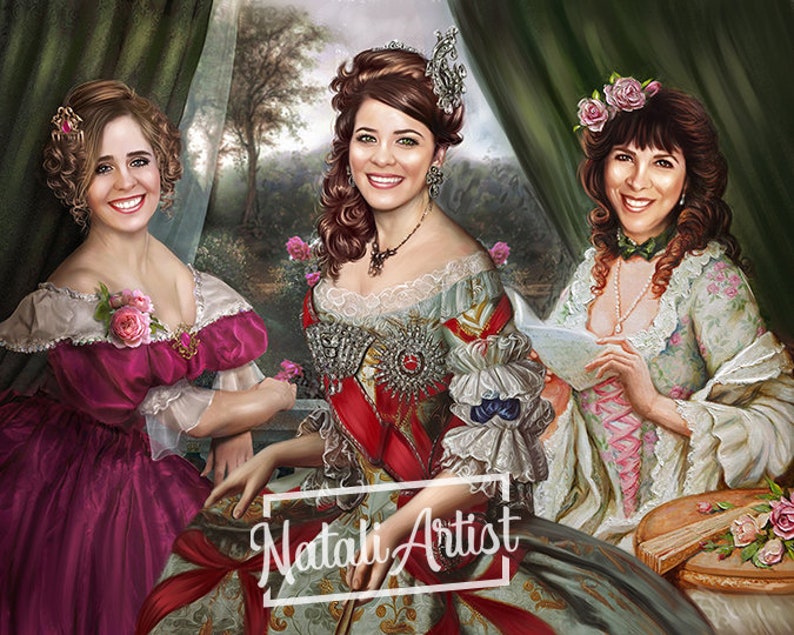 Personalised Historical Portrait Royal Portrait - Etsy