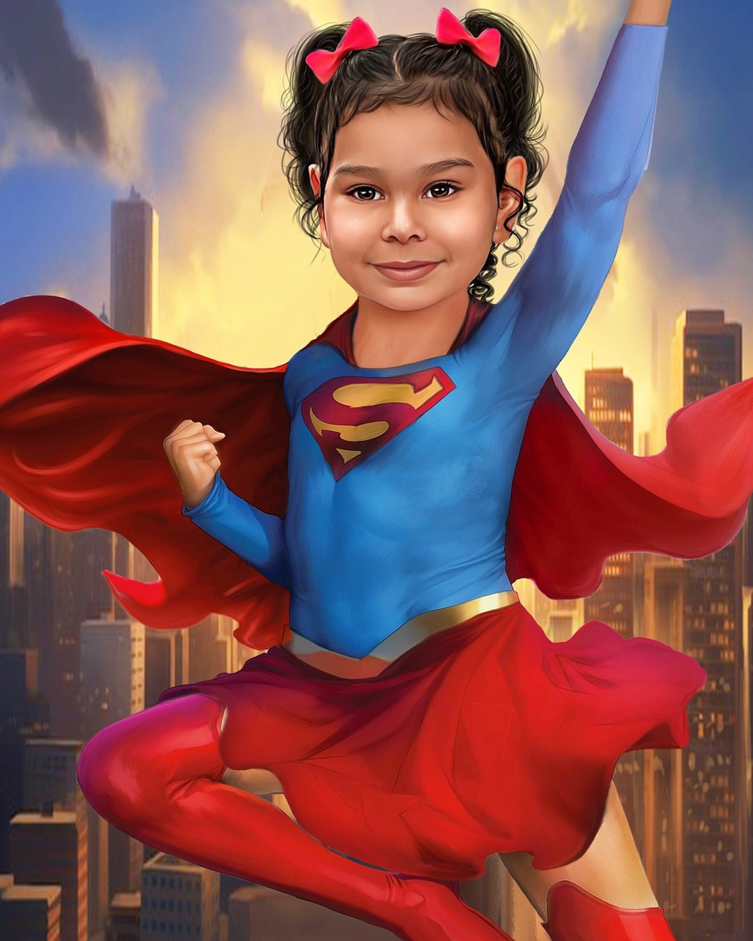 Custom Superhero Portrait, Superhero Cartoon From Photo, Superhero Art ...