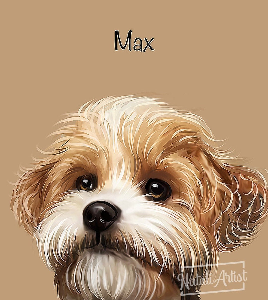 Custom Pet Portrait | Pet Portrait Illustration | Digital Pet Portrait ...