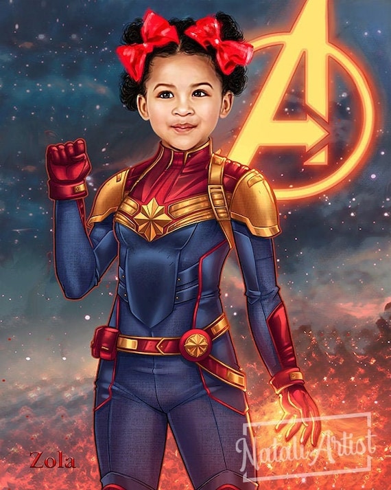 Get Your Own Superhero Portrait From Your Photo/ Superhero | Etsy