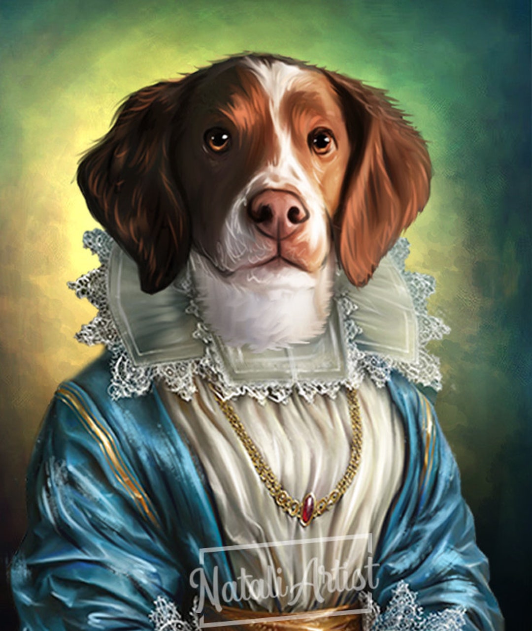 Custom Dog Portrait Personalized Pet Portrait Gift Custom Painting From ...