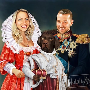 Family Portrait Portrait From Photo Dog Gifts for Owners - Etsy