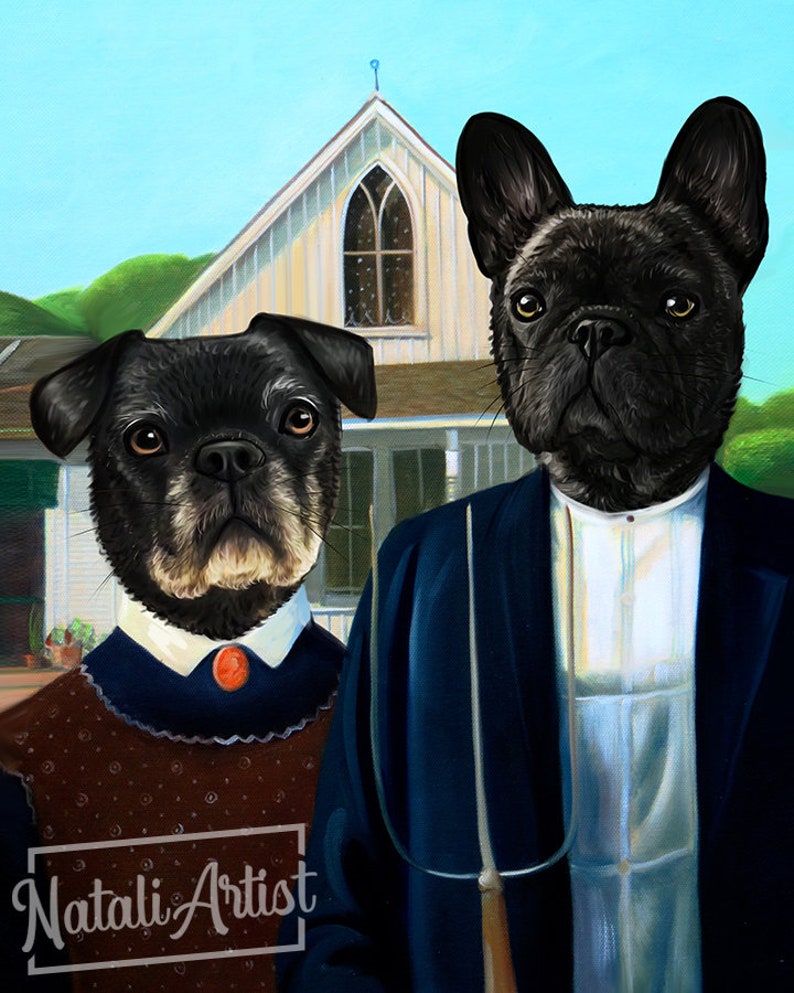 Custom Dog Portrait Personalized Pet Portrait Gift Pet - Etsy