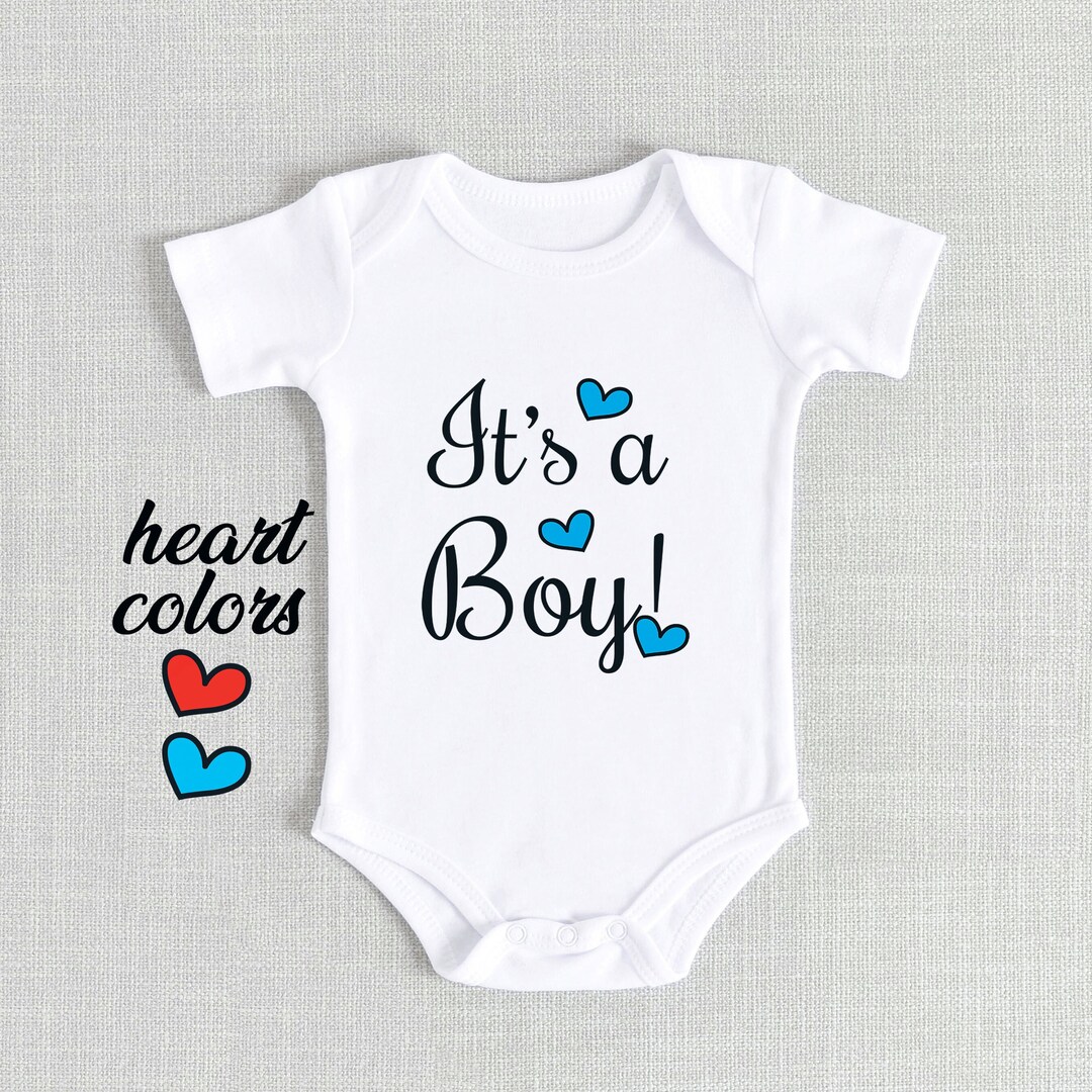 Gender Reveal Onesies® It's a Boy Baby Announcement, Pregnancy ...