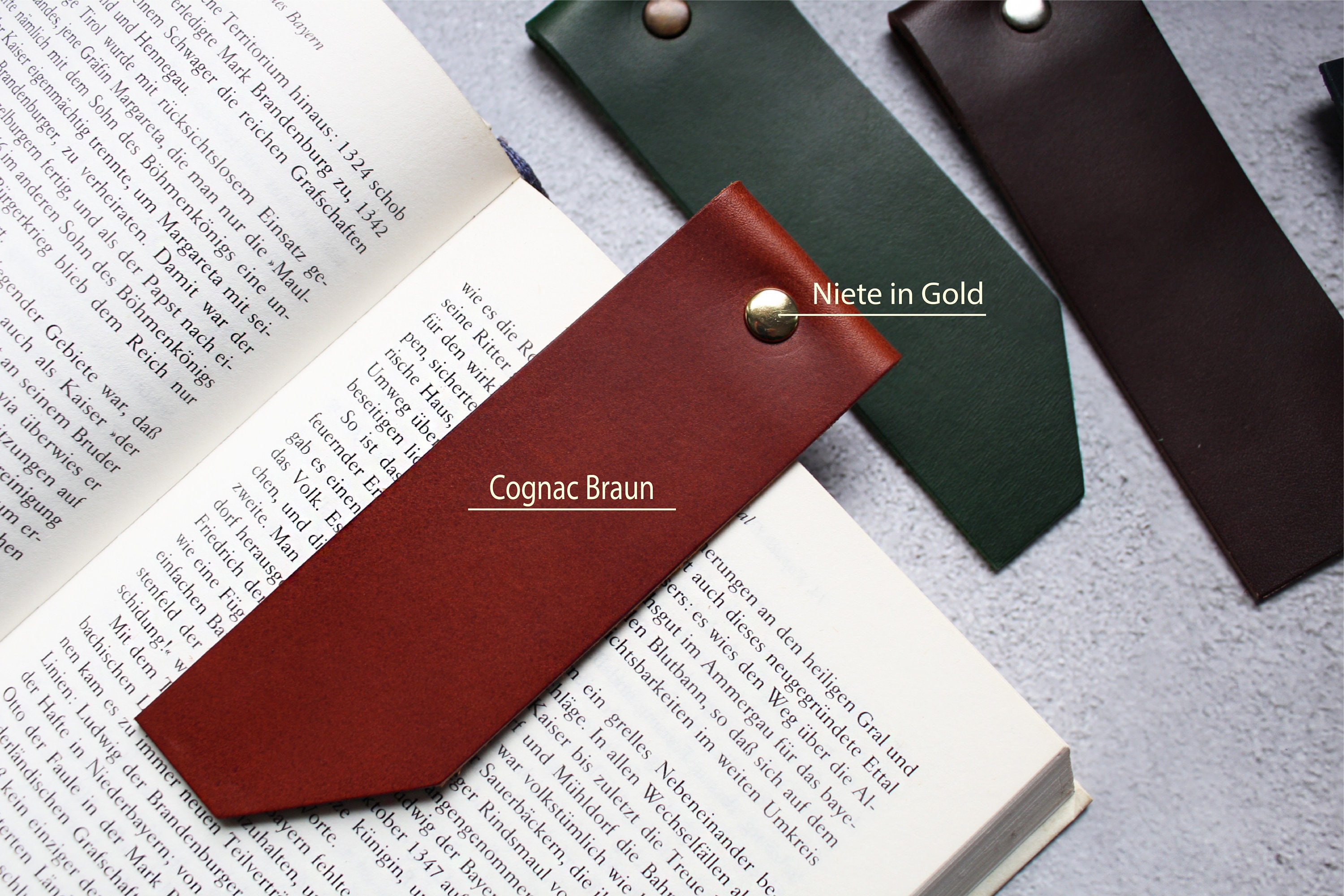 Personalized Leather Bookmark - Bespoke Bookmark Recycled Leather ...