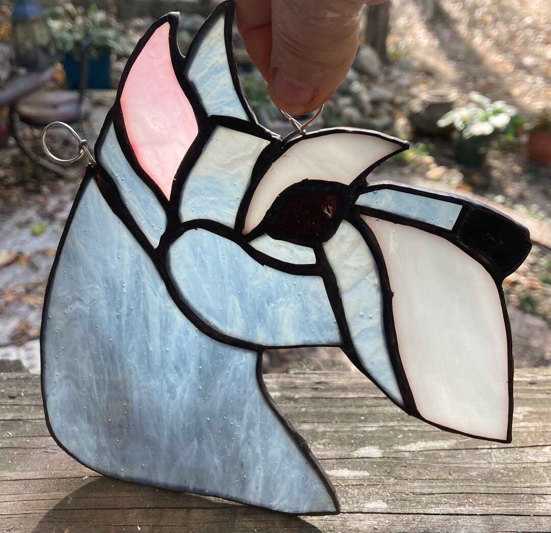 Miniature Schnauzer Stained Glass Suncatcher - Etsy