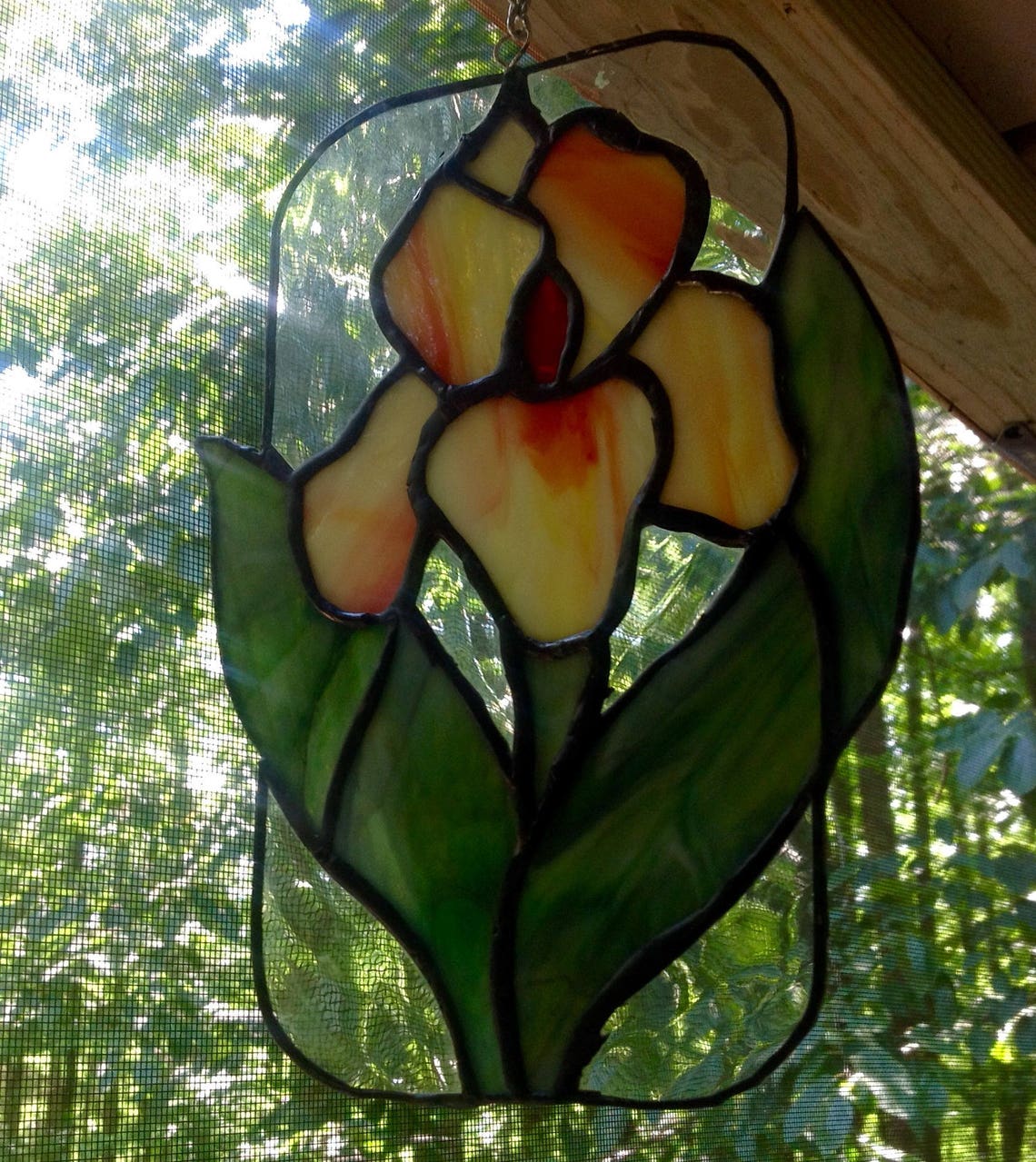 Stained Glass Iris - Etsy