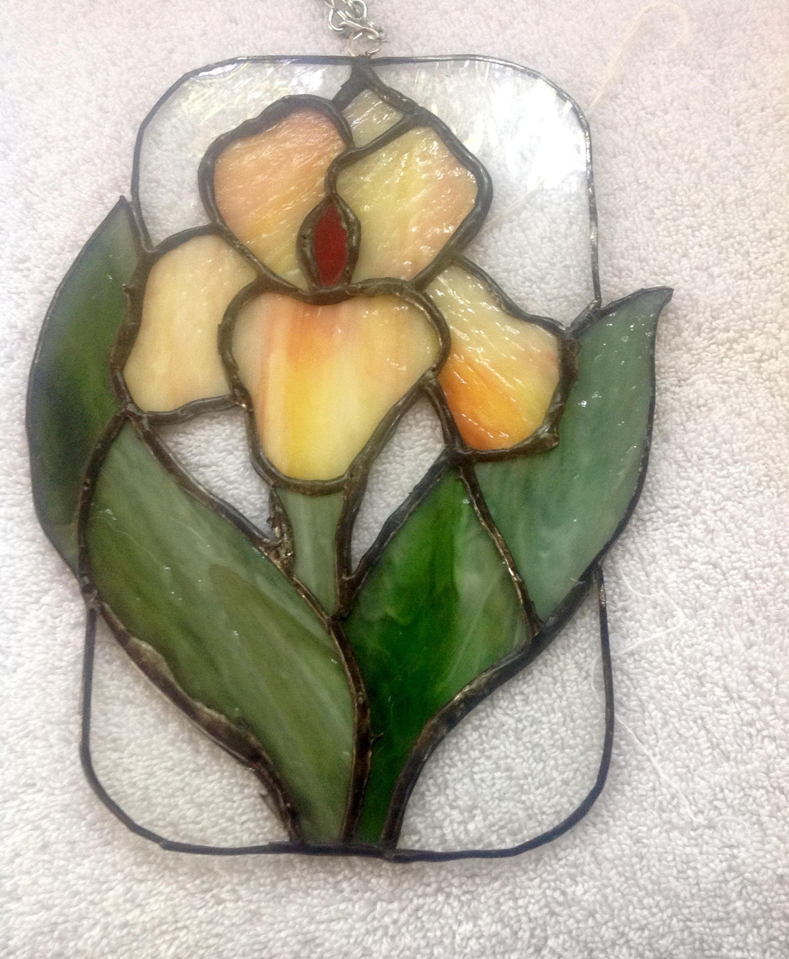 Stained Glass Iris - Etsy