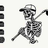 US Golf Skull Svg | Ball Skull Clipart | Golf Cut File | Golf Ball ...