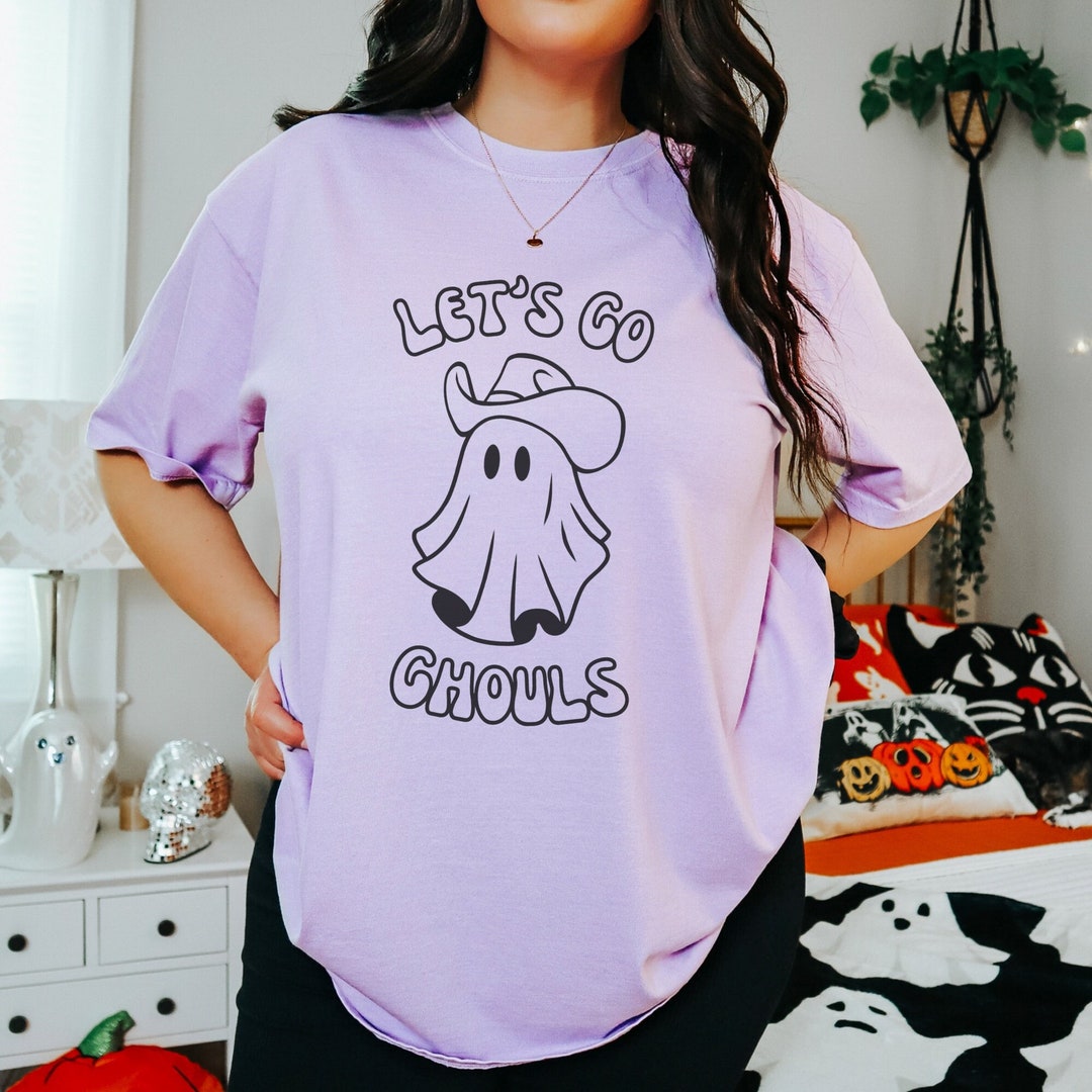 Let's Go Ghouls Shirt Girly Halloween Shirt Cute Cowgirl Ghost Trendy ...