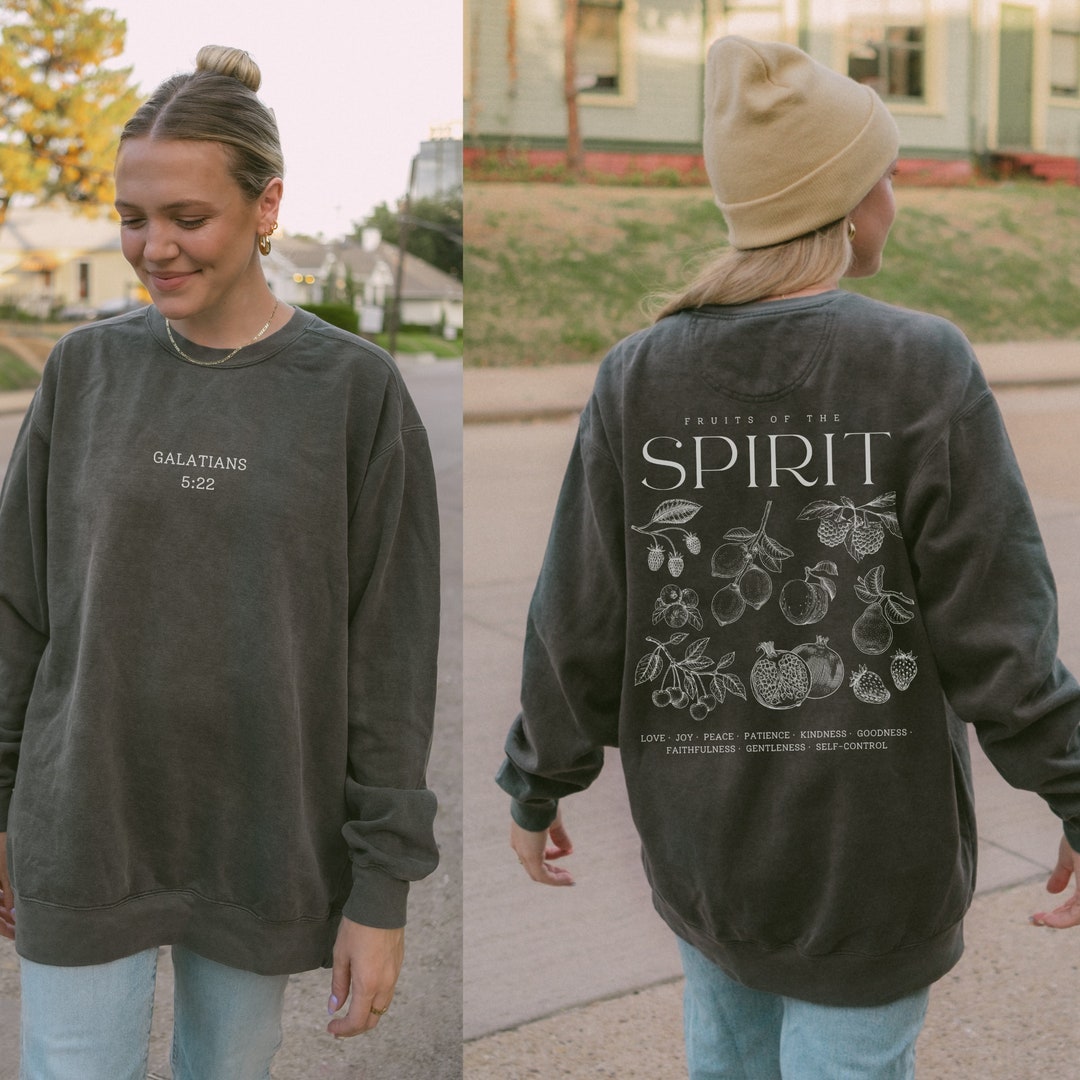 Fruit of the Spirit Sweatshirt Christian Gifts Religious Sweatshirt ...