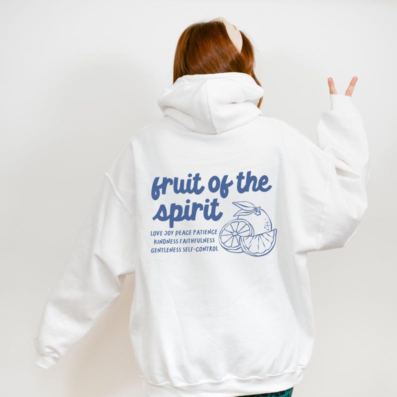 Fruit of the Spirit Hoodie Sweatshirt Christian Gifts Religious ...