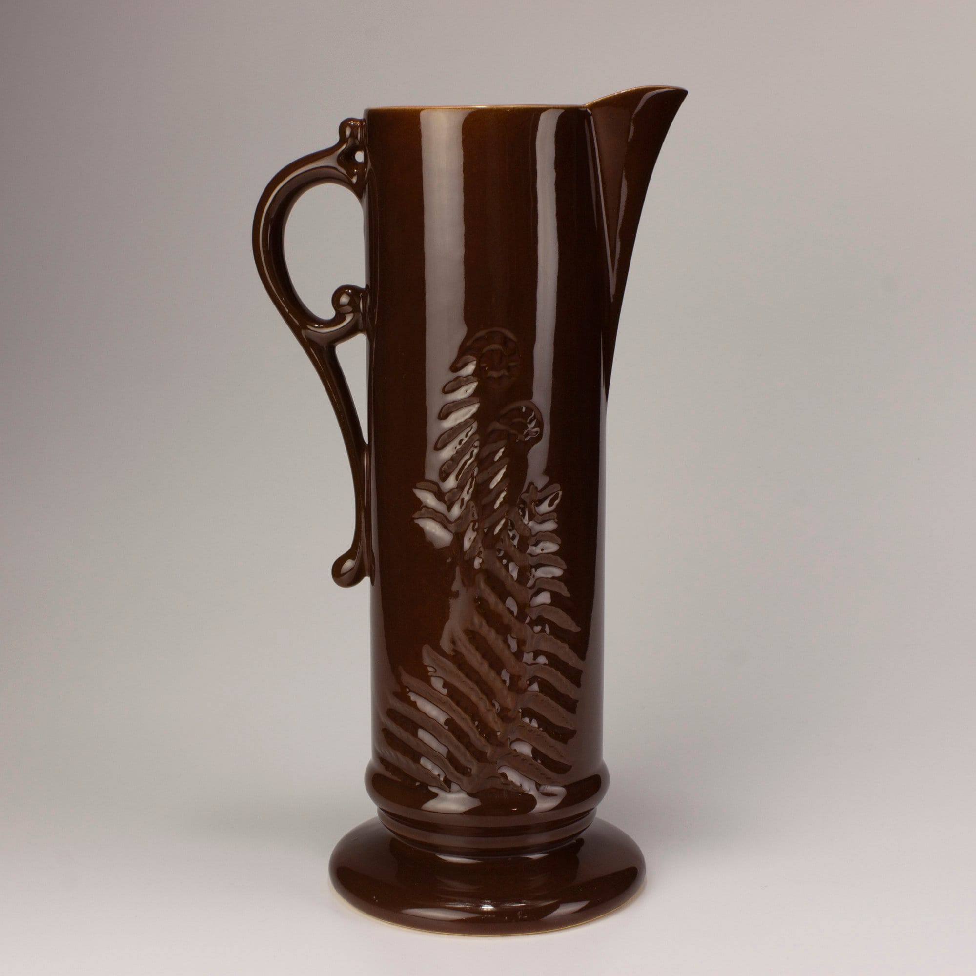 Roseville Pottery Mayfair Tankard, Shape 1107-12, Cocoa Brown - Etsy