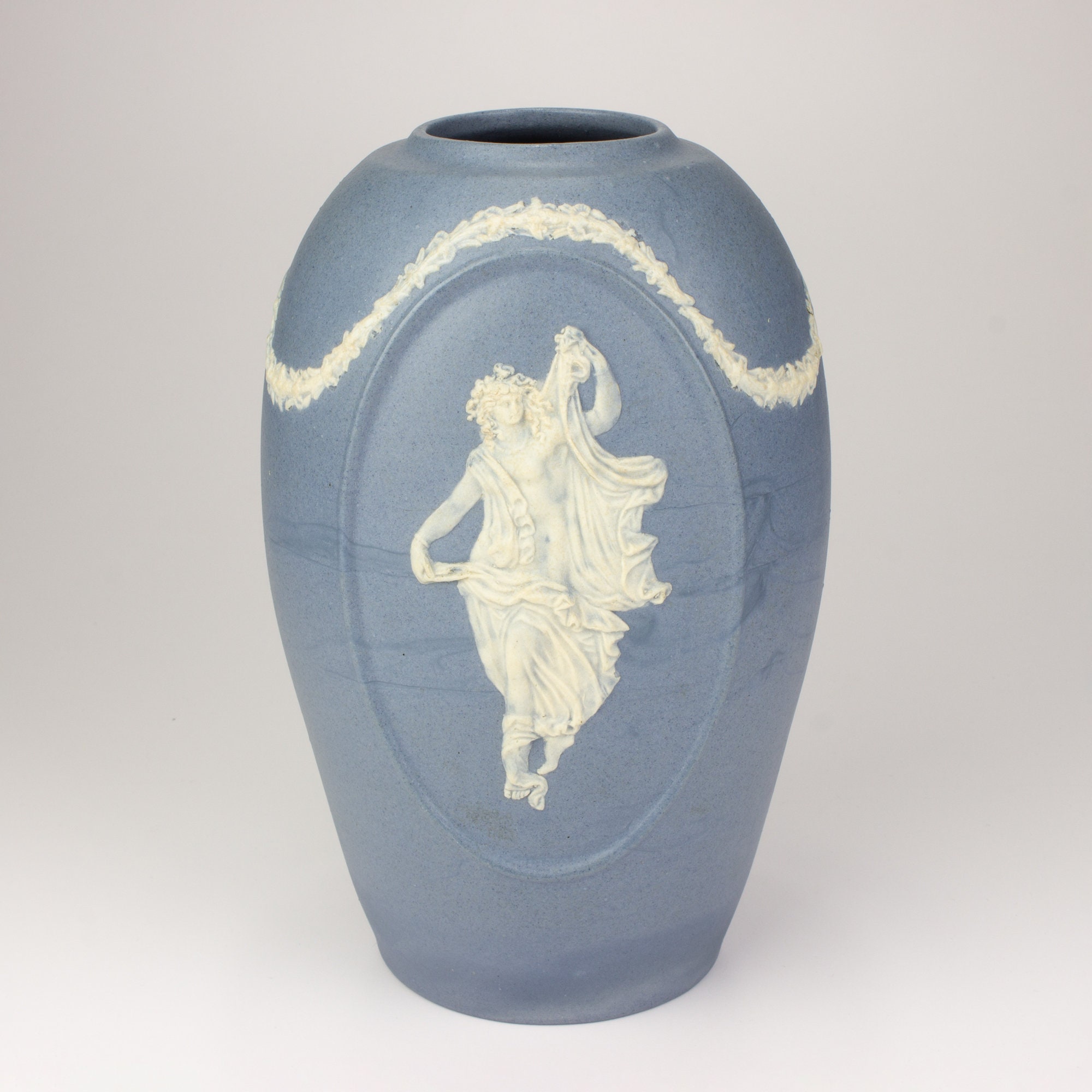 Albert Radford Pottery Jasperware Vase, Shape 79, Blue/white - Etsy