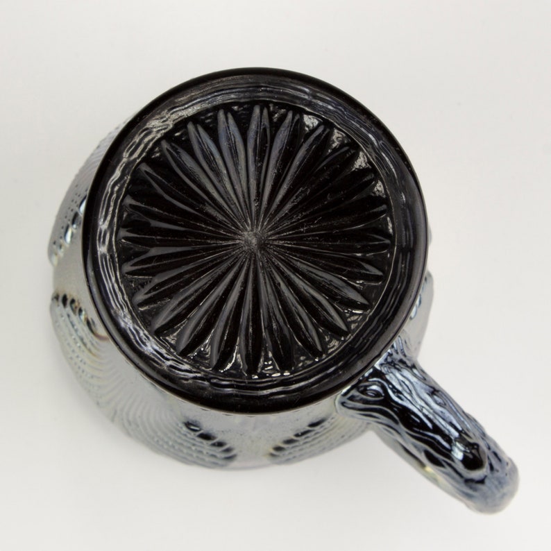 Dugan-diamond Beaded Shell Carnival Glass Mug, Purple/amethyst 1537 - Etsy