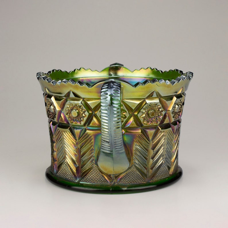 Cambridge Carnival Glass Inverted Feather Cracker Jar no - Etsy