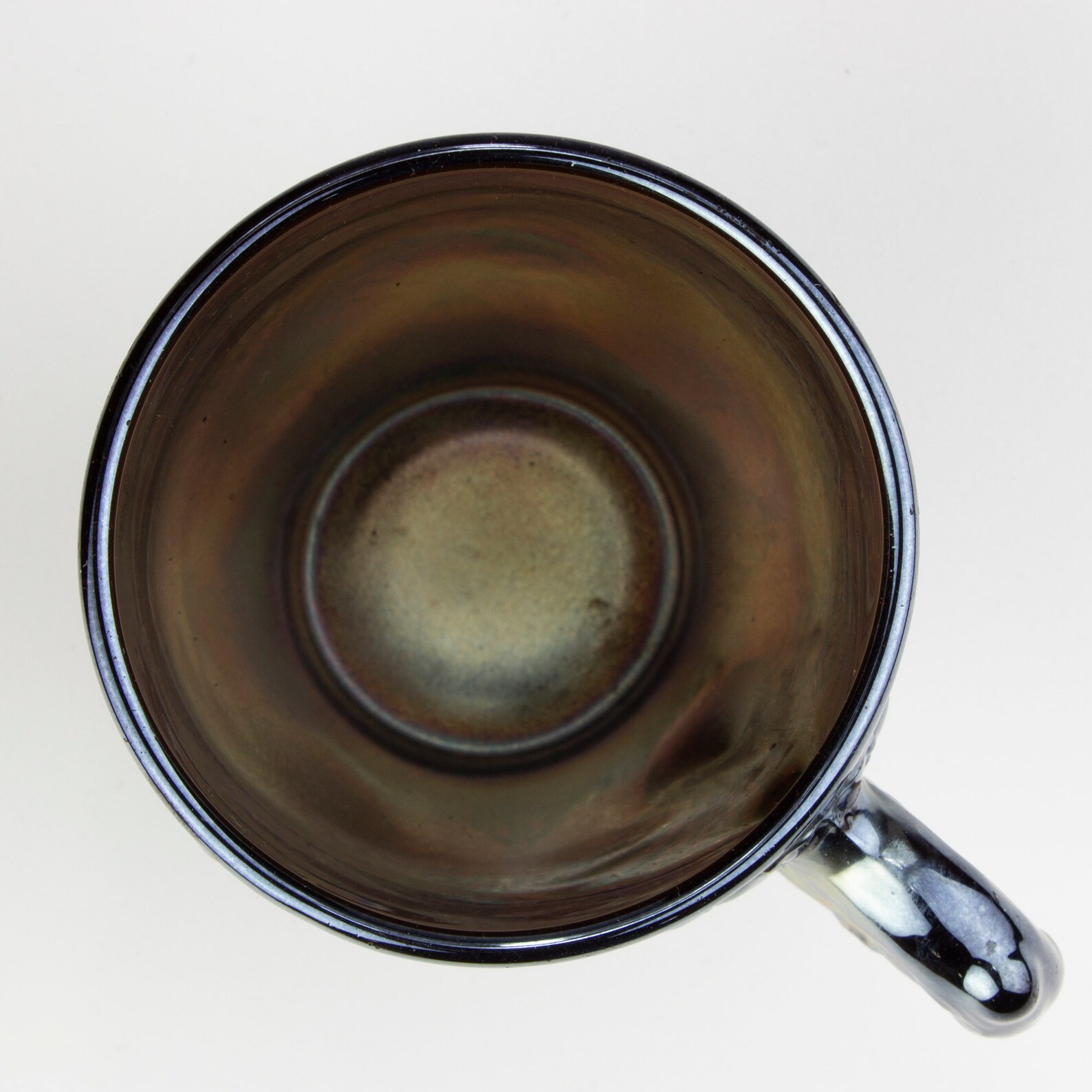 Dugan-diamond Beaded Shell Carnival Glass Mug, Purple/amethyst 1537 - Etsy