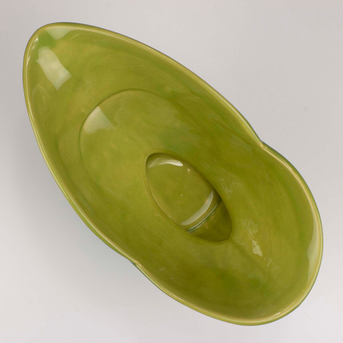 Roseville Pottery Mayfair Boat, Shape 1010-10, Forest Green - Etsy