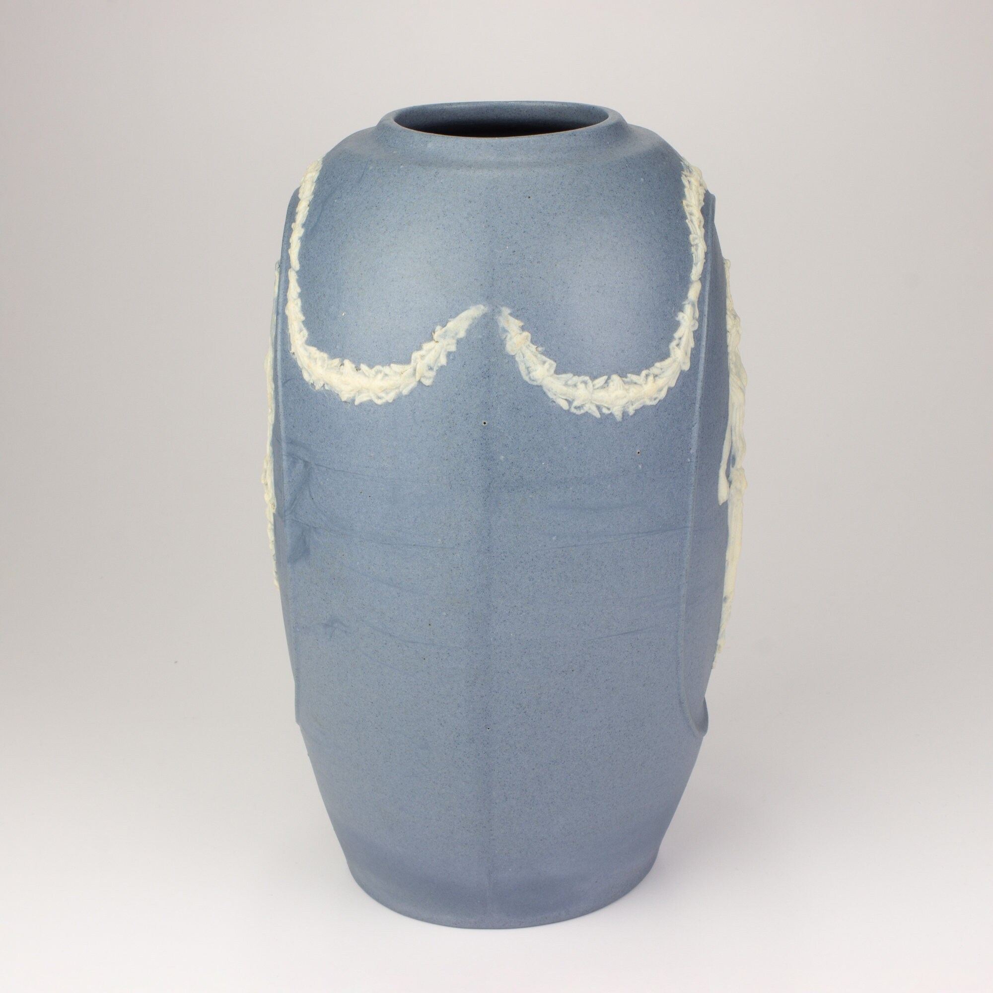 Albert Radford Pottery Jasperware Vase, Shape 79, Blue/white - Etsy