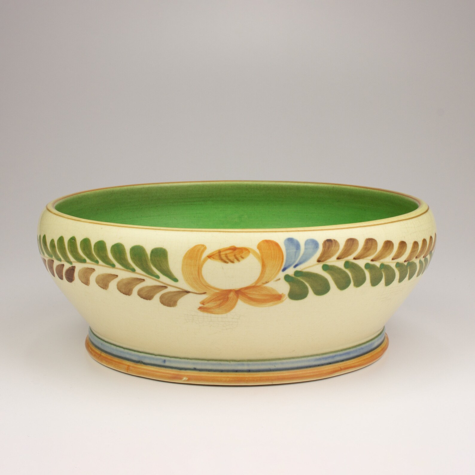 Weller Pottery Bonito Console Bowl Crème/Multicolore Artiste - Etsy France