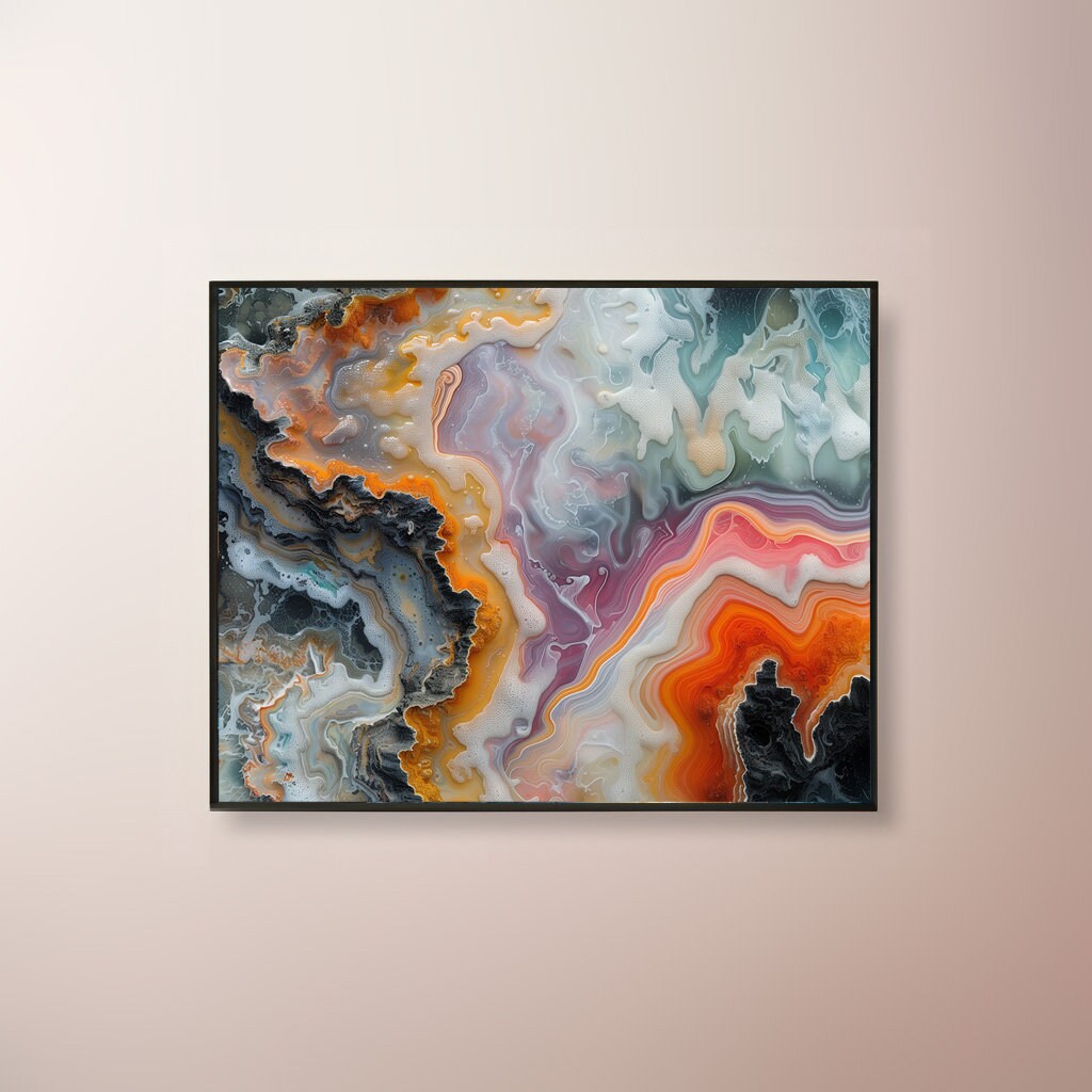 Geode Digital Downloadable Wall Art - Etsy