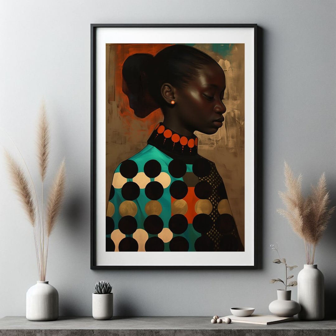 Abstract Attire | Contemporary African-inspired Wall Art | Physical ...