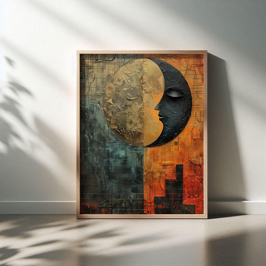Dichotomy of Day and Night Digital Downloadable Wall Art - Etsy