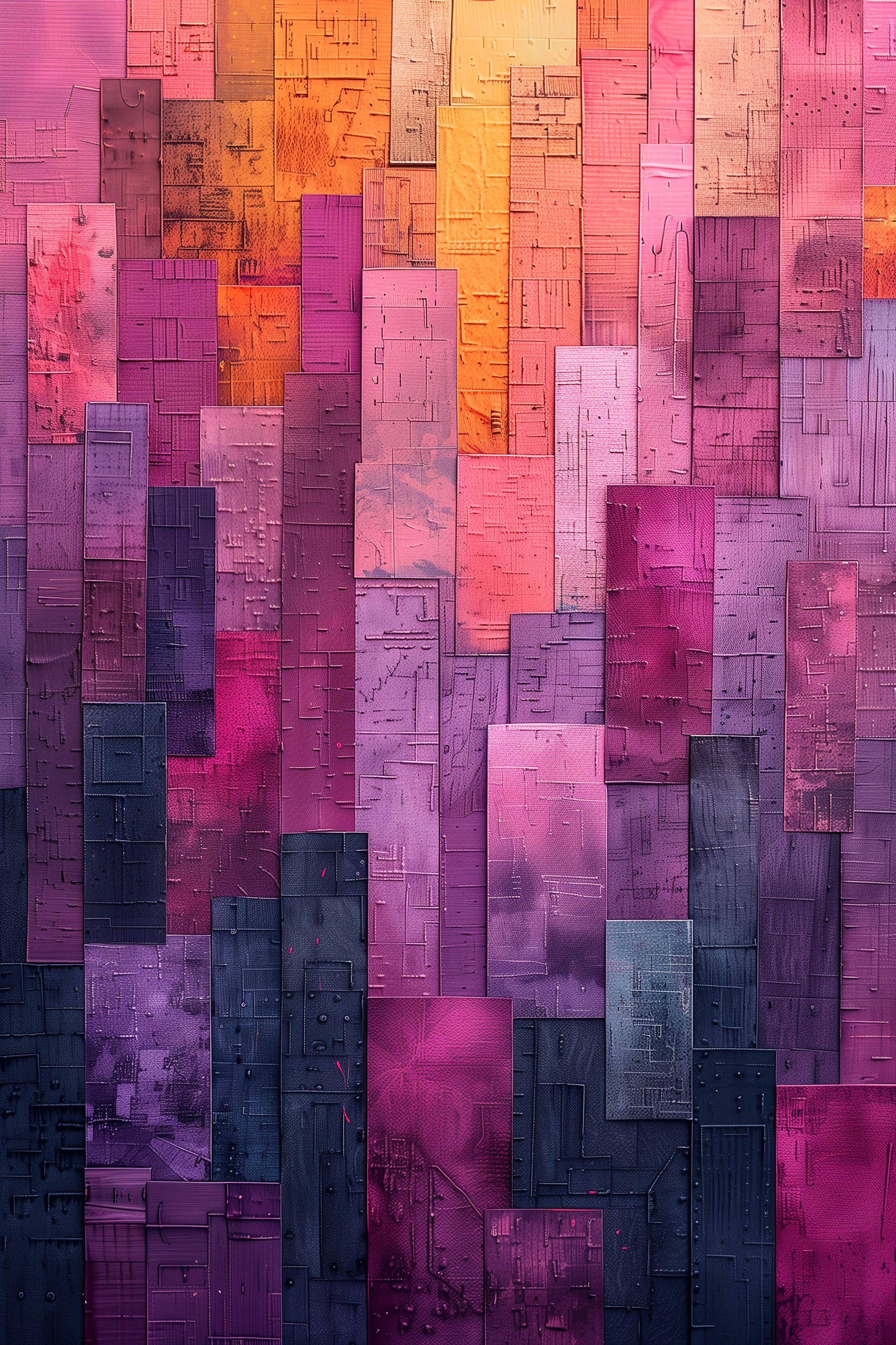 Geometric Chromatic Shadows Digital Downloadable Wall Art - Etsy