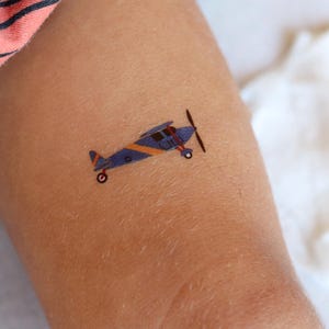 Helicopter Aviation Temporary Tattoos for Kids – 3 Hand-painted ...