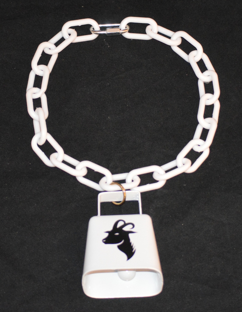 Goat Collar Plastic 6mm Chain With COW Bell & Metal Quick Link 20", 28 ...