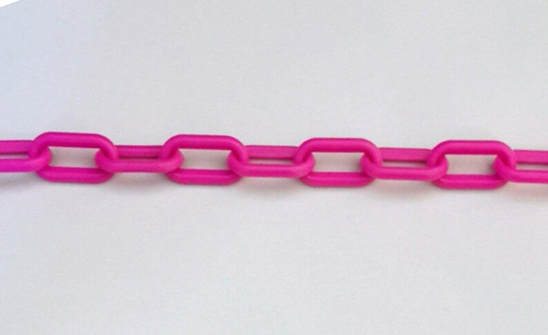 5ft Length 6mm PLASTIC CHAIN 1 and 1/2 " Links Bird Parrot Toys Crafts ...