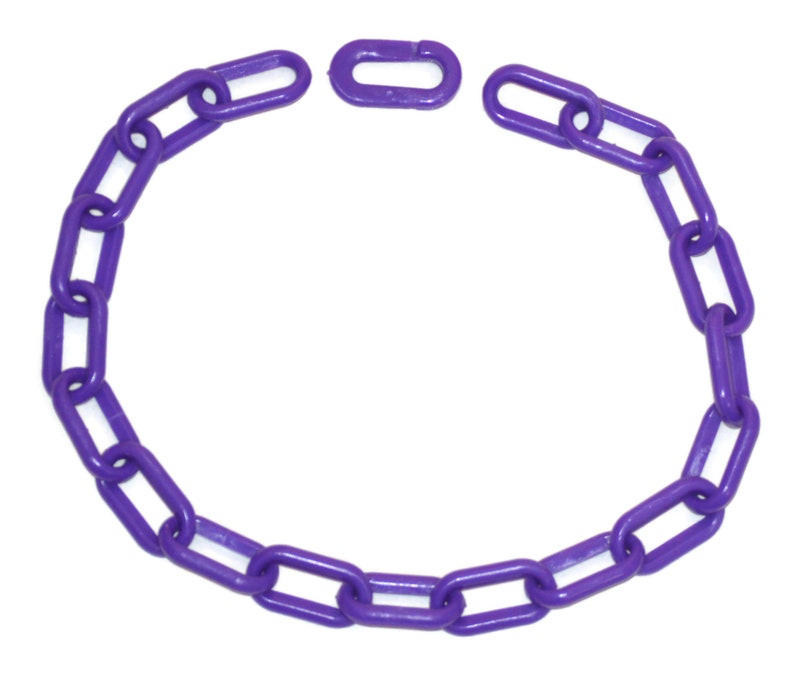 Plastic 6mm Chain Goat Animal Collar With Plastic Slip Hook Link 20 ...