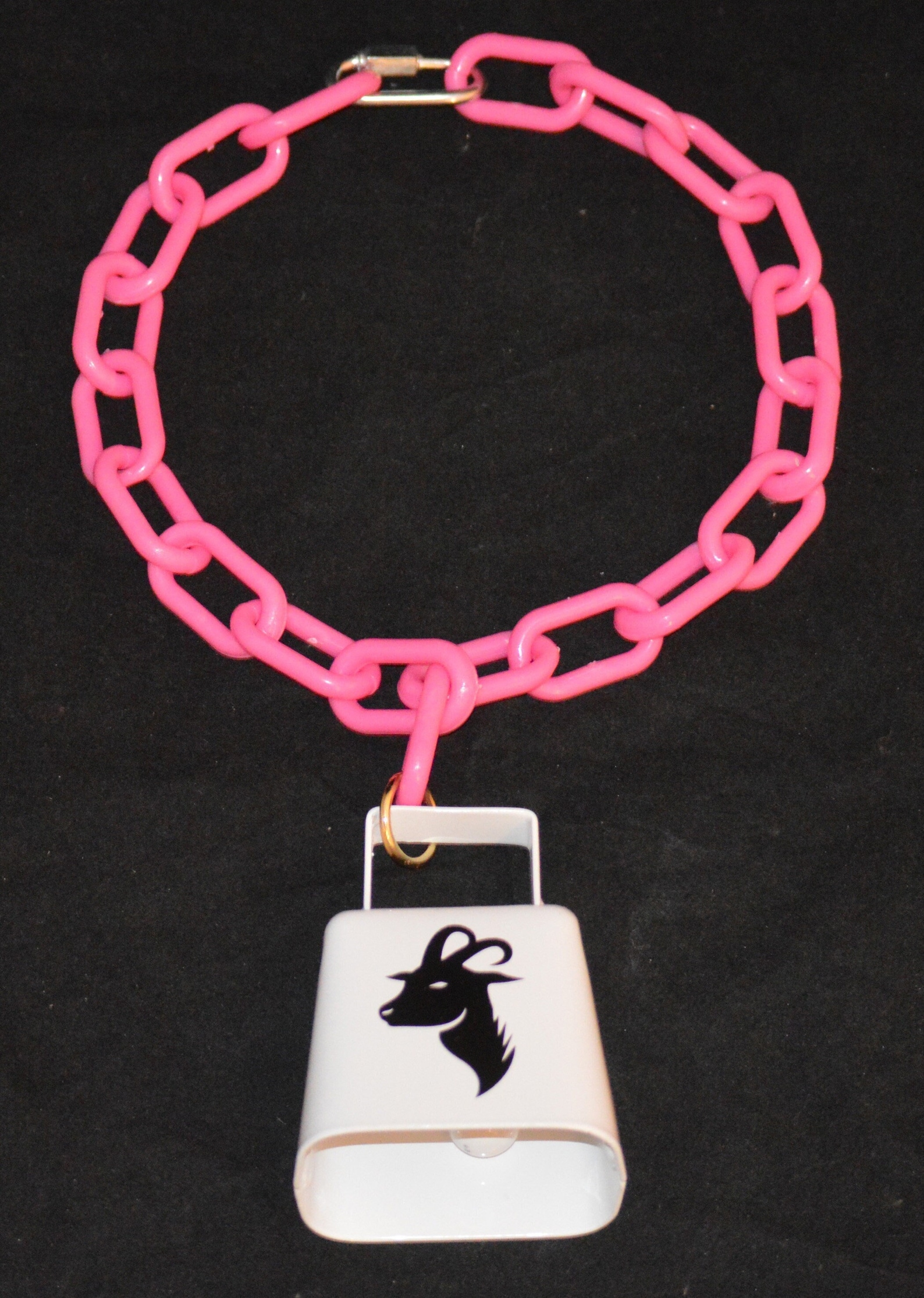 Goat Collar Plastic 6mm Chain With COW Bell & Metal Quick Link 20", 28 ...