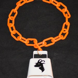 Goat Collar Plastic 6mm Chain With COW Bell & Metal Quick Link 20", 28 ...