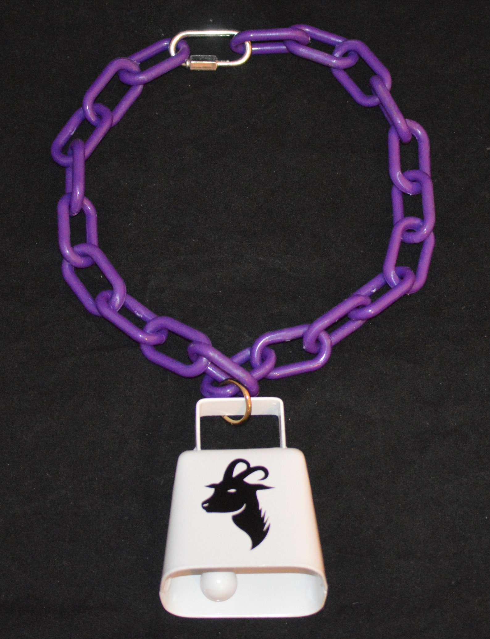 Goat Collar Plastic 6mm Chain With COW Bell & Metal Quick Link 20", 28 ...