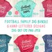 Football Svg Bundle, Football Family Svg Bundle, Football Svg, Football ...