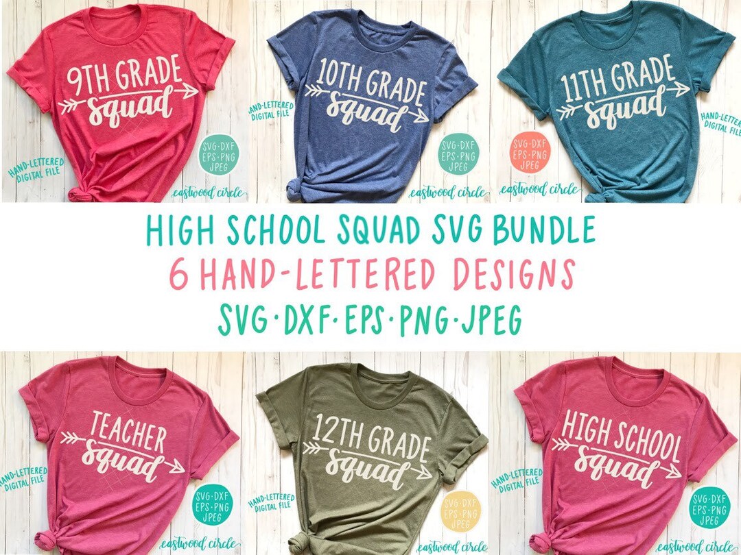 High School Squad Svg Bundle, Squad Svg Bundle, School Svg Bundle ...