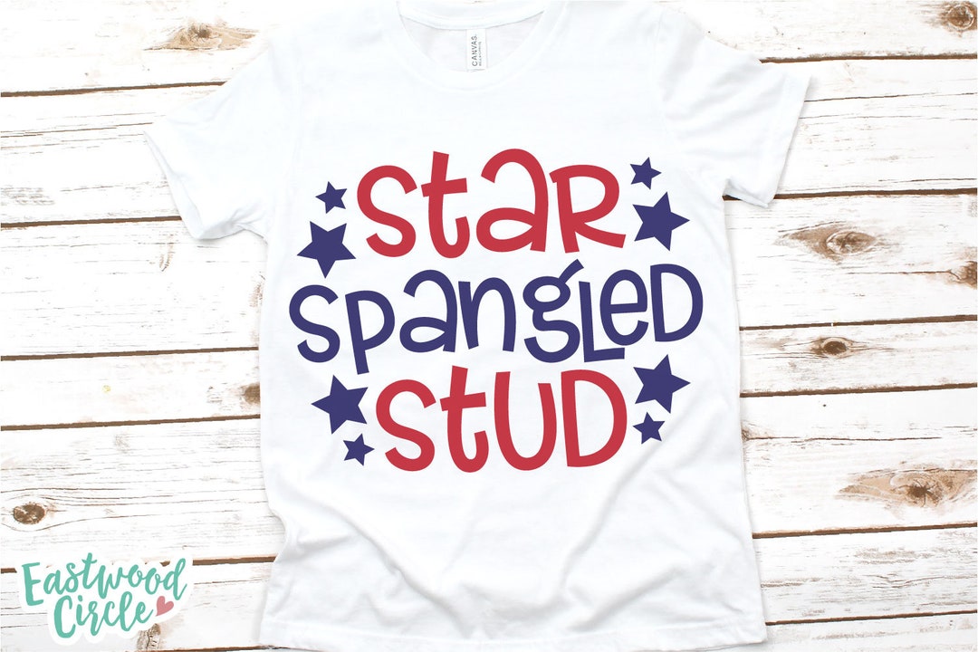 Star Spangled Stud Svg, 4th of July Svg, America Svg, Patriotic Svg ...