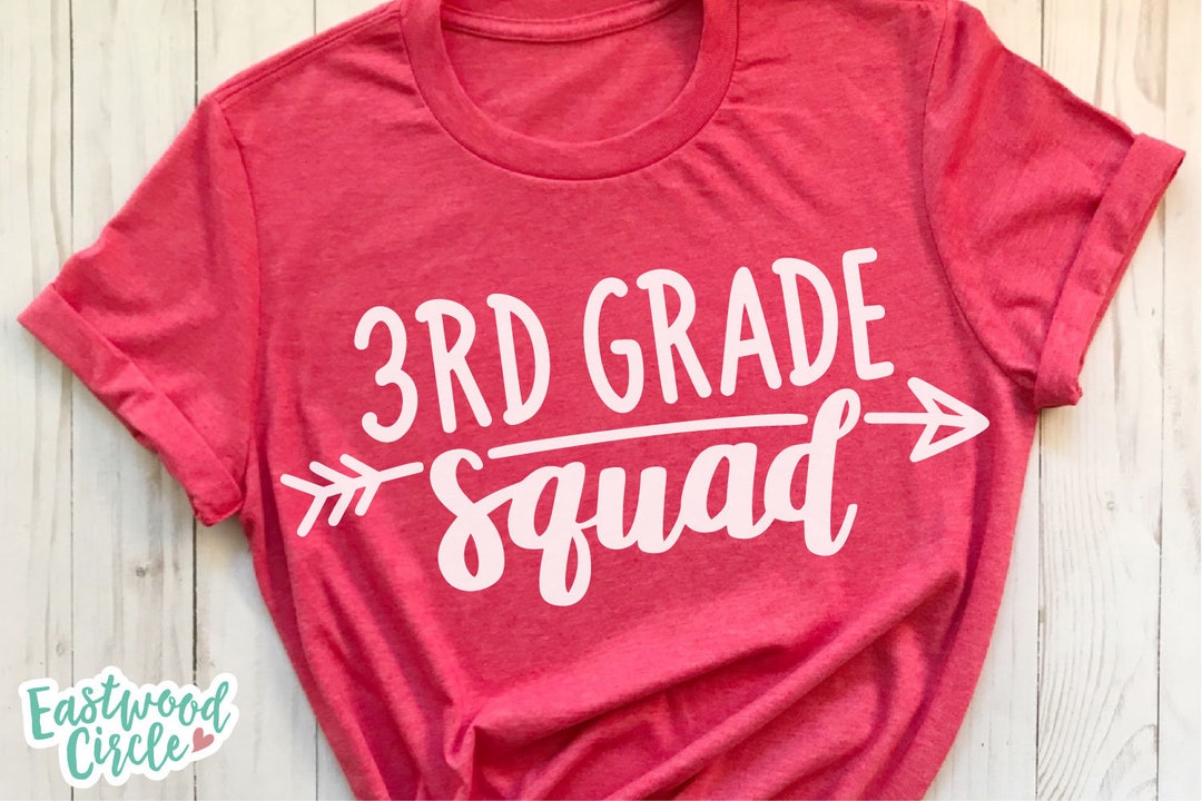3rd Grade Squad Svg, 3rd Grade Svg, Third Grade Svg, School Svg, School ...