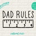 Dad Rules Svg, Dad Svg, Father's Day Svg, Hand Lettered Svg ...