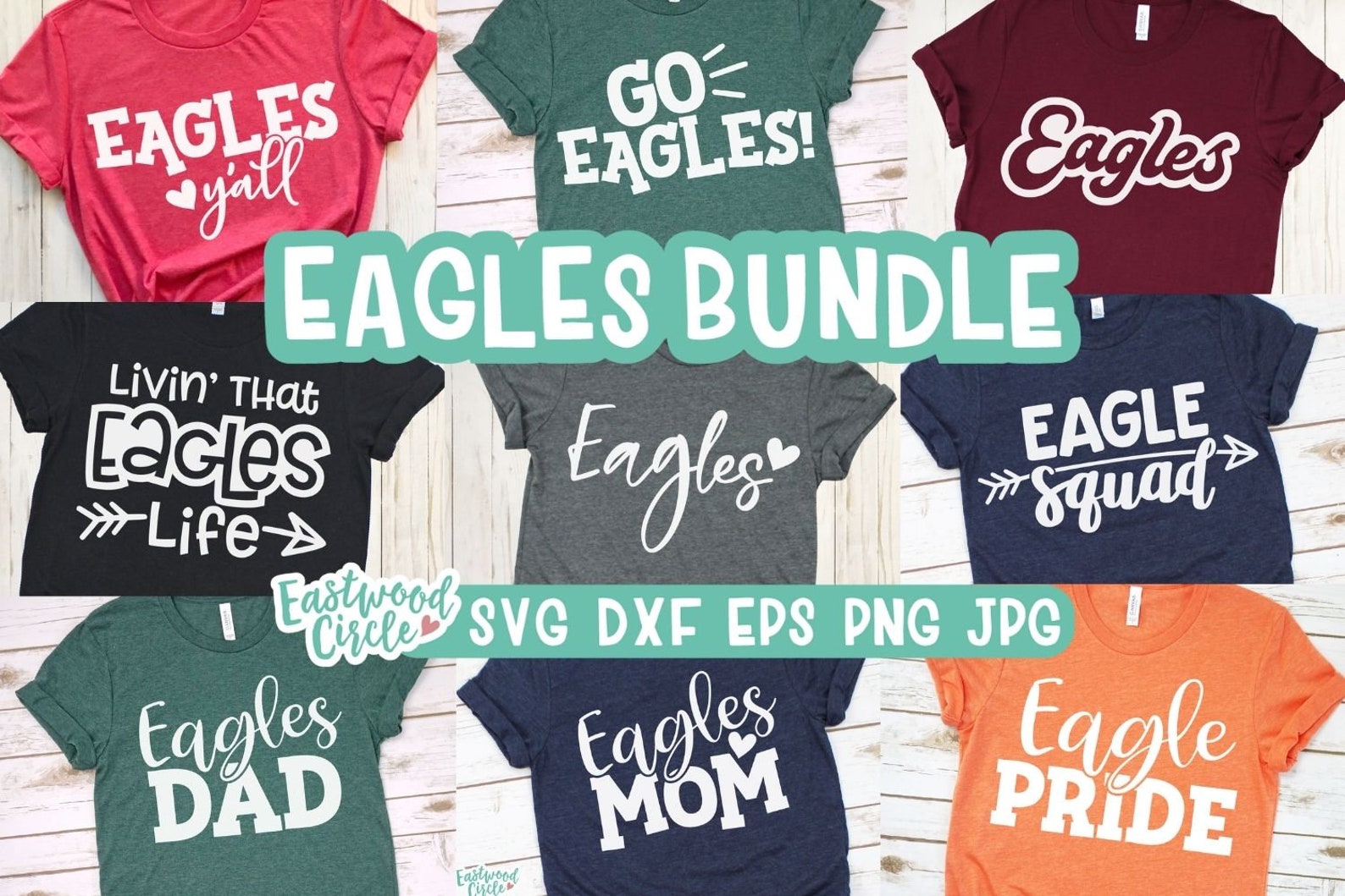 Eagles Svg Bundle, Eagles Svg, Eagles Svg Files, Eagles Svg School ...