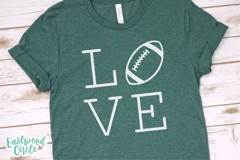 Love with Football svg Football Love svg Love Football svg | Etsy