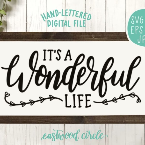It's a Wonderful Life Sign - Etsy