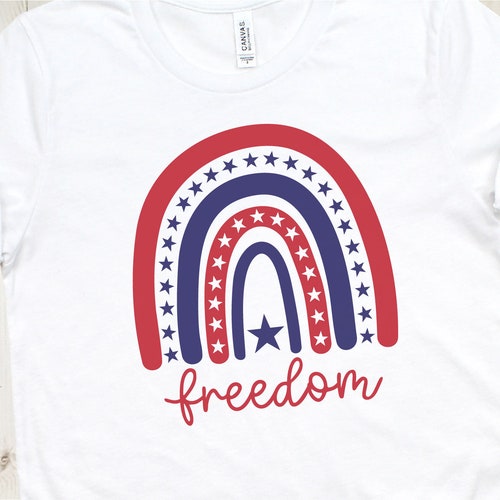 Freedom Svg Freedom Rainbow Png Freedom Svg File 4th of - Etsy
