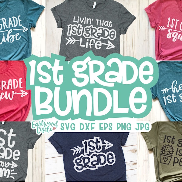 1st Grade Svg - Etsy