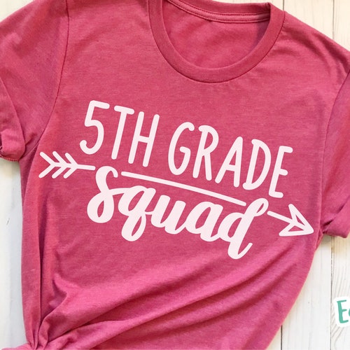 5th Grade Squad Fifth Grade Svg Teacher Svg Png Dxf Svg - Etsy