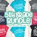 5th Grade Svg Bundle 5th Grade Svg Fifth Grade Svg School | Etsy