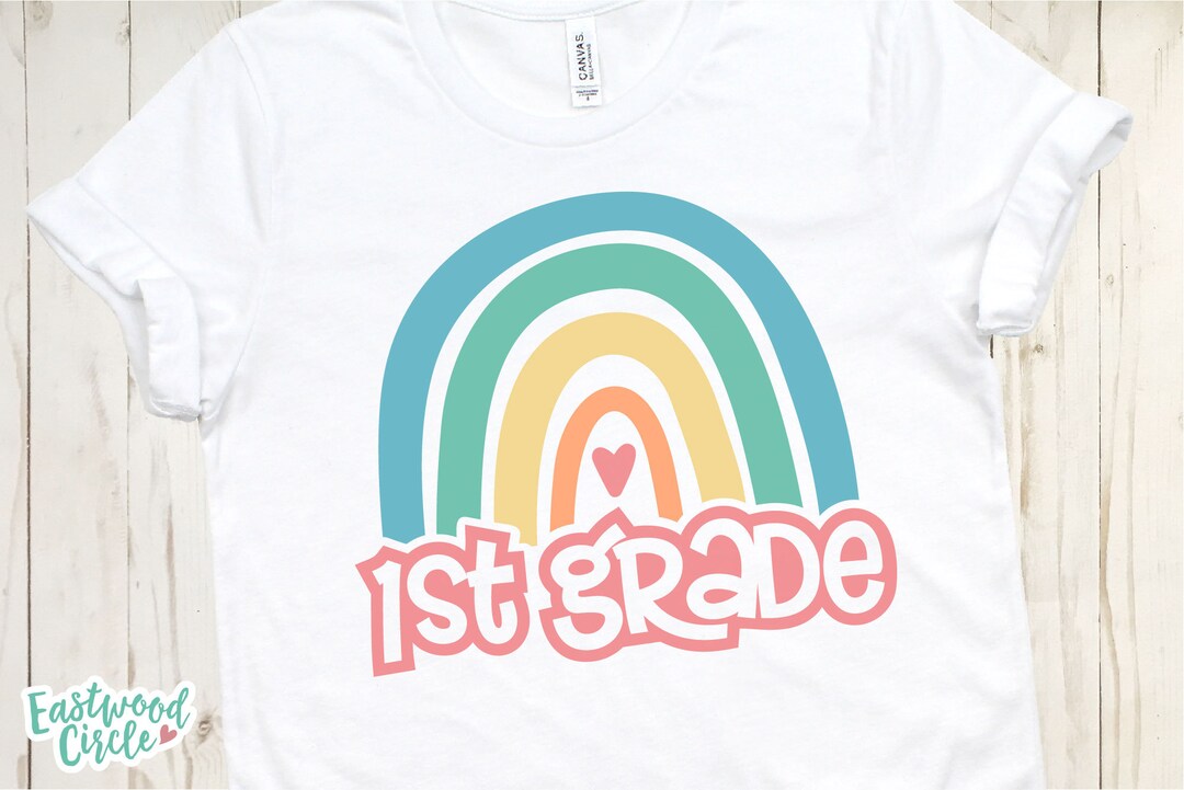 First Grade Rainbow Svg, 1st Grade Rainbow Svg, First Grade Svg, 1st ...