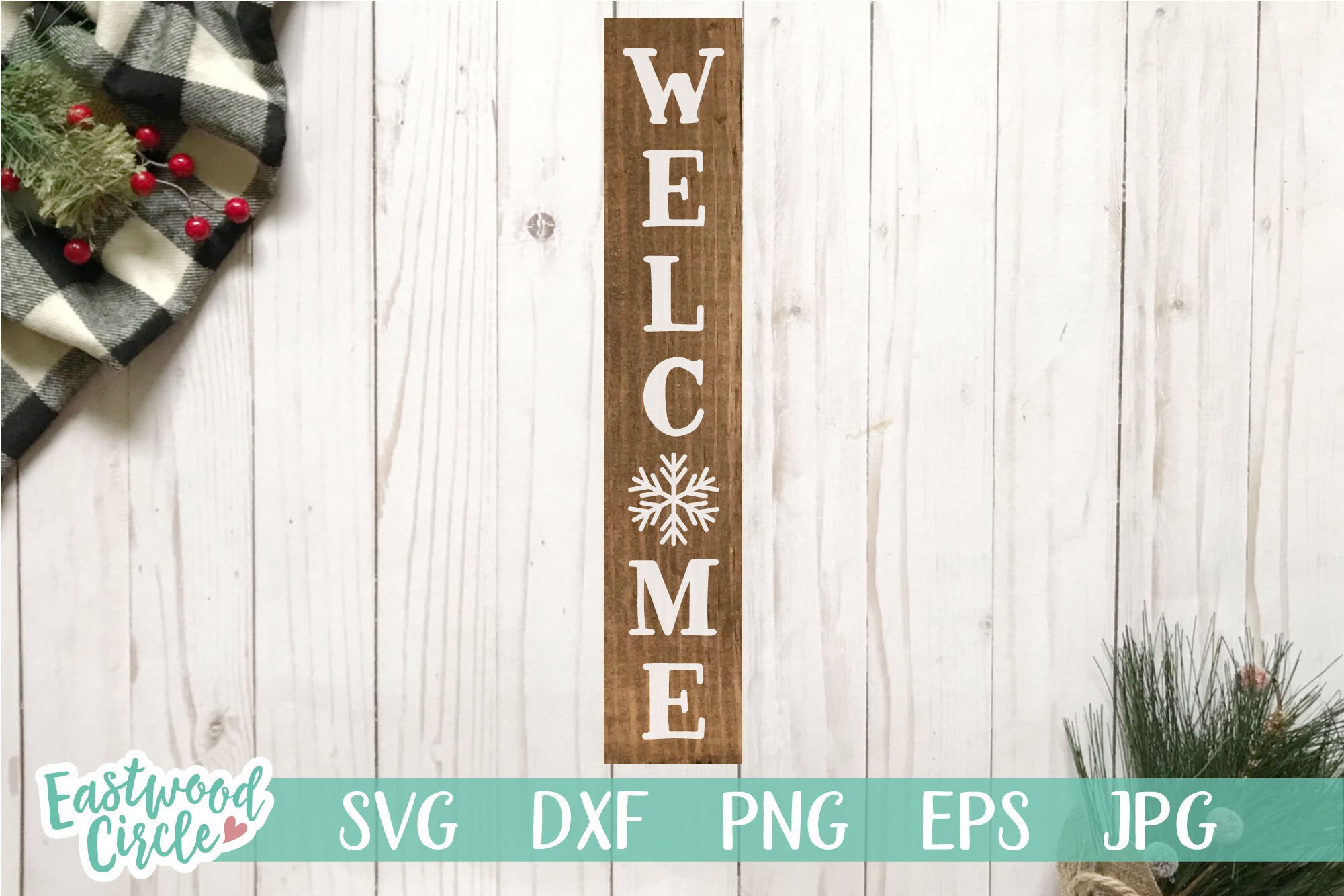 Welcome Porch Sign Svg Welcome Snowflake Svg Winter Svg | Etsy